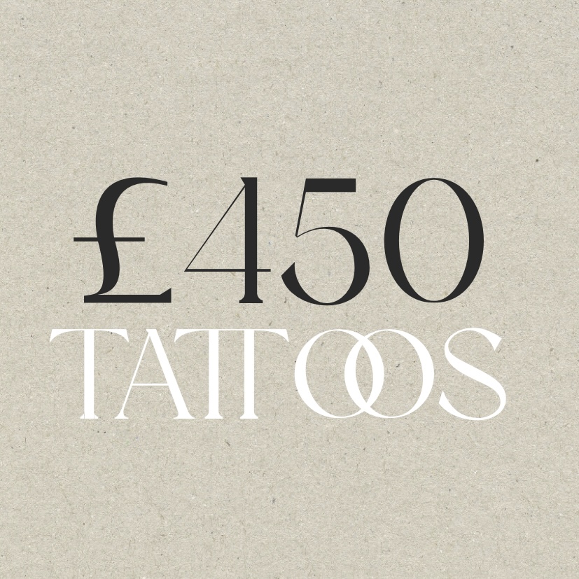 £450 | Tattoo Studio Brighton Gilded Cage